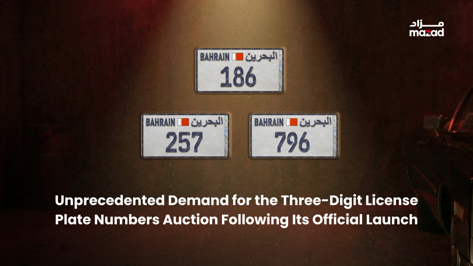 Unprecedented Demand for the Three-Digit License Plate Numbers Auction ...